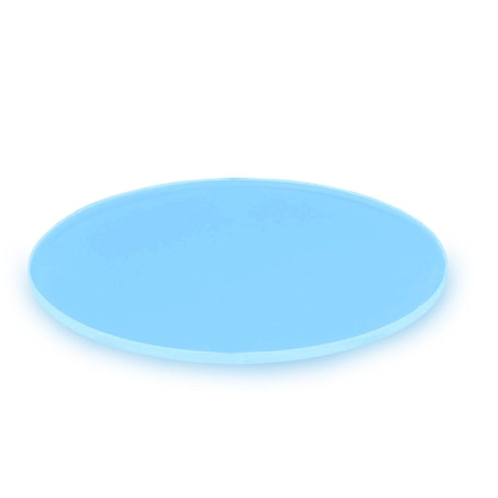 Blue Fluorescent Acrylic Disc | Acrylic Sheets